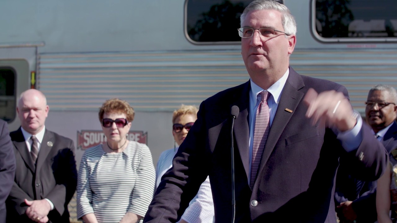 Indiana Governor Eric Holcomb signs House Bill 1144 - YouTube