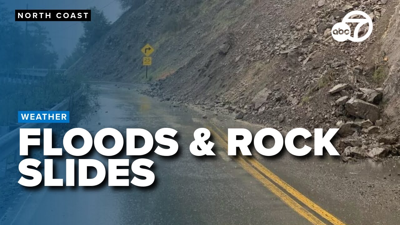 Storms cause flooding, rock slides throughout Humboldt County - YouTube