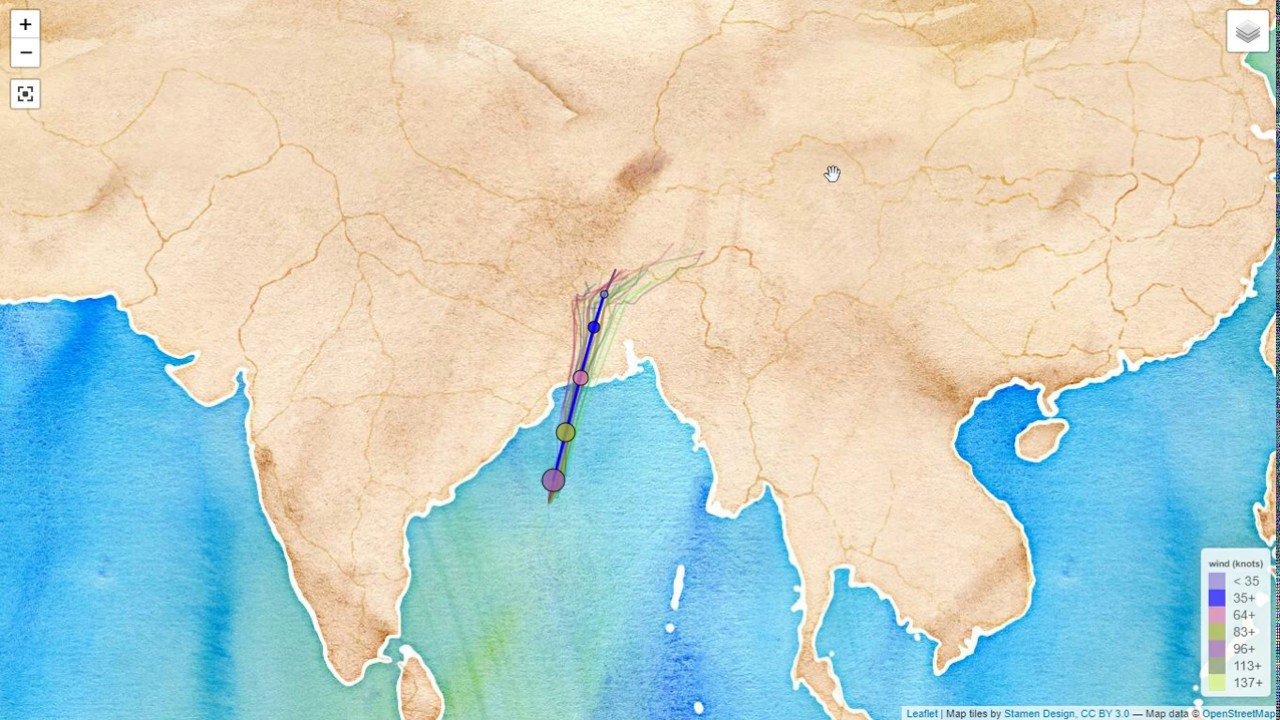 Cyclone Tracking : A Real Time Computer Simulation Model - YouTube