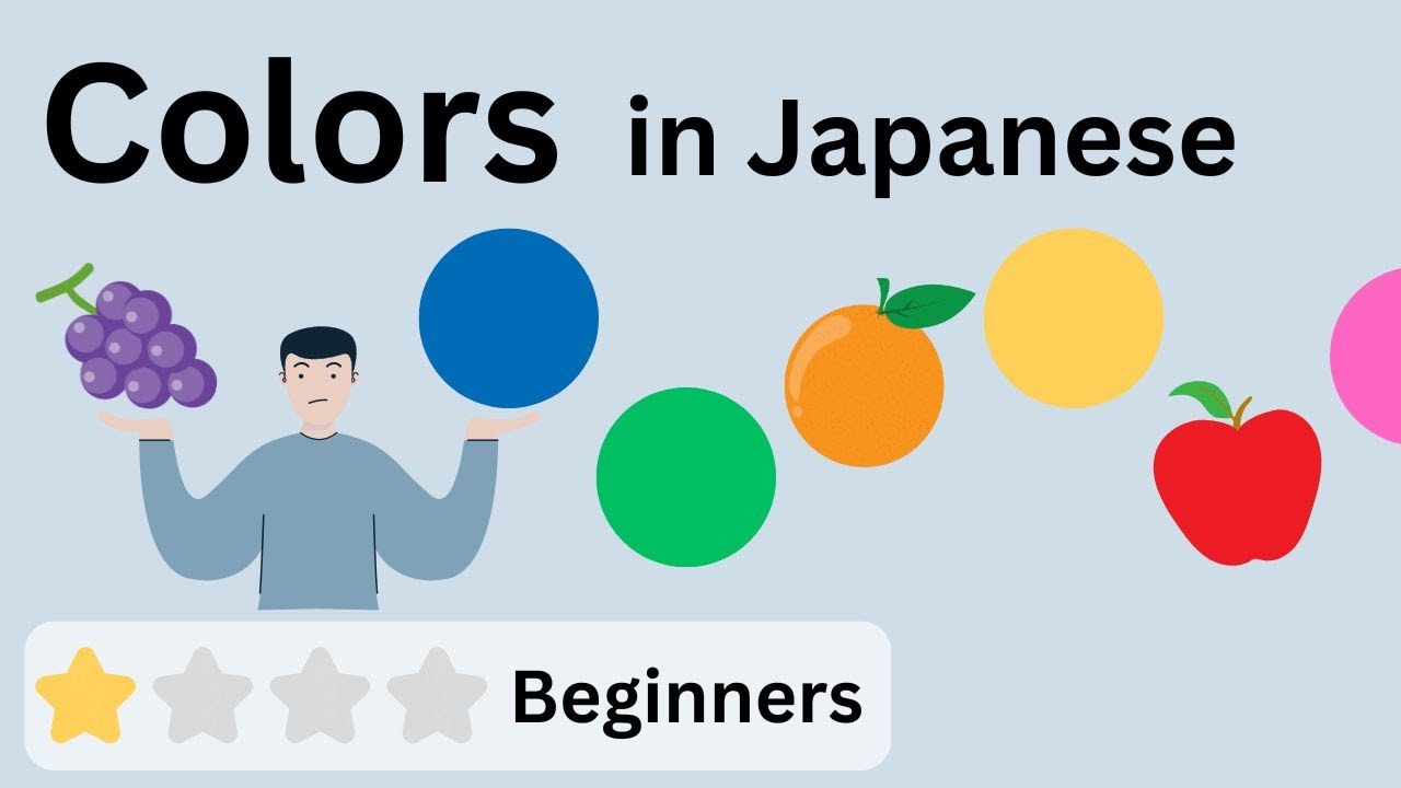 Japanese COLORS in 4 minutes | Making adjectives | Japanese blue and ...