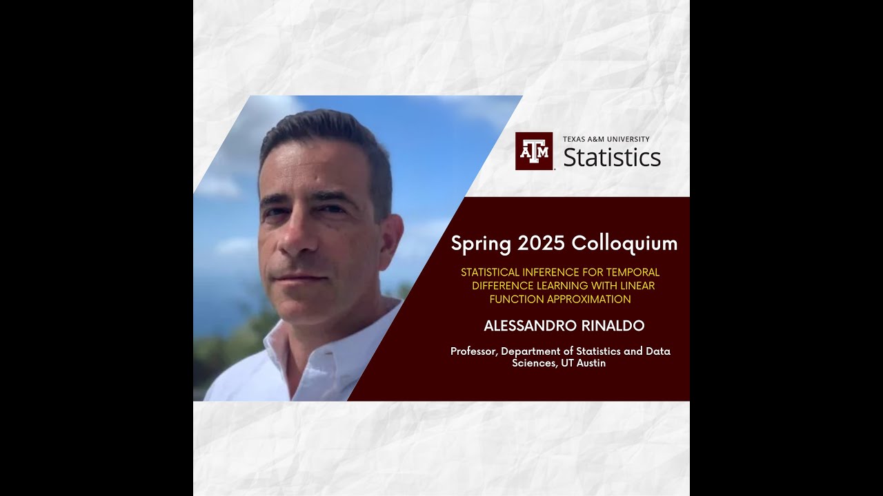 Alessandro Rinaldo's Colloquium - March 28, 2025 - YouTube