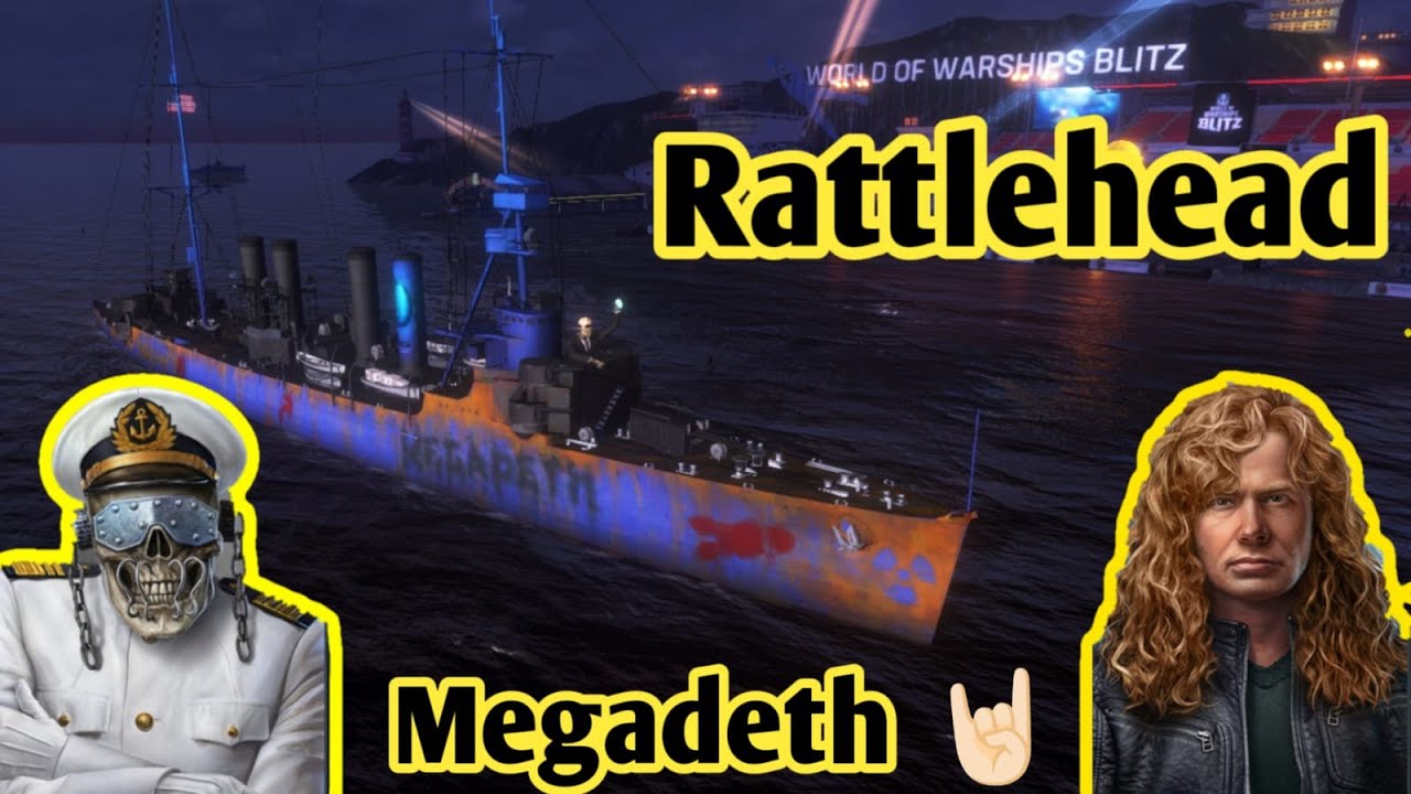 Rattlehead (Crucero) Colaboración con MEGADETH🤘!!! - Wows Blitz en ...