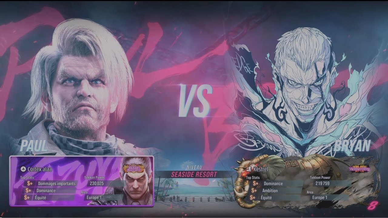 TEKKEN 8 Cortex (Paul) vs (Bryan) kestrel - YouTube