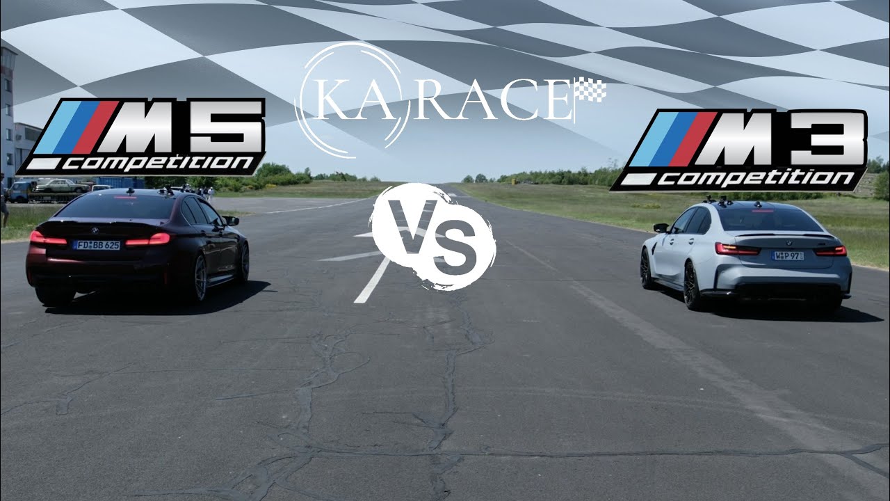 BMW DUELL 2! M3 Competition G80 vs M5 Competition F90 - Drag Race - YouTube