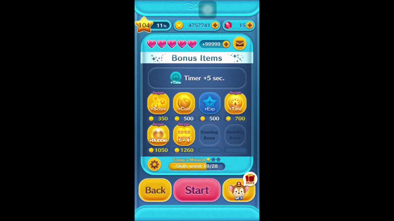 Disney Line Tsum Tsum Use a Pointy-eared Tsum Tsum to pop 4 Stars ...