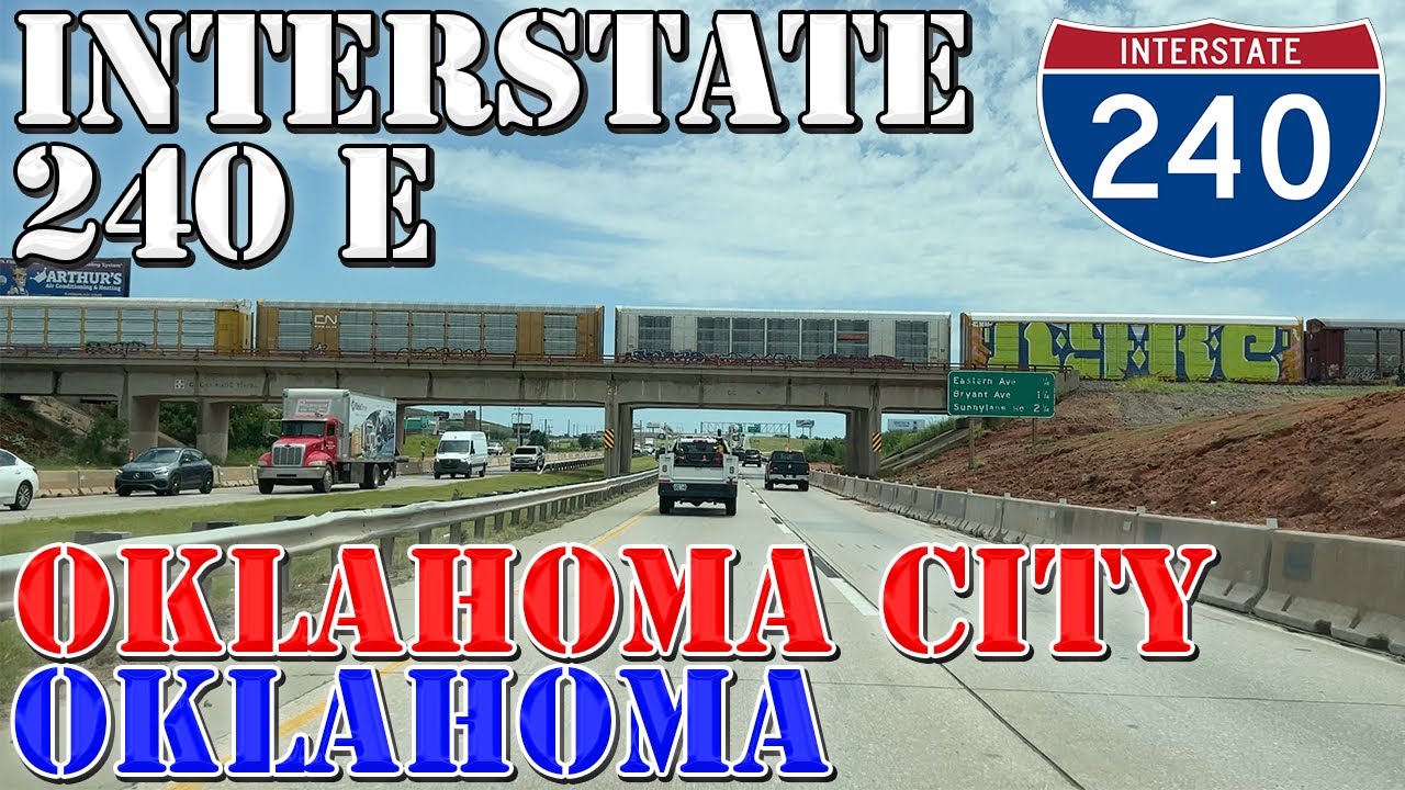 I-240 East - Oklahoma City - Oklahoma - 4K Highway Drive - YouTube