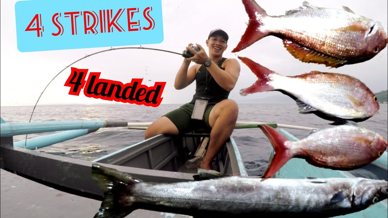 4 strike, 4landed (3 rusty JobFish, 1cuda) - YouTube