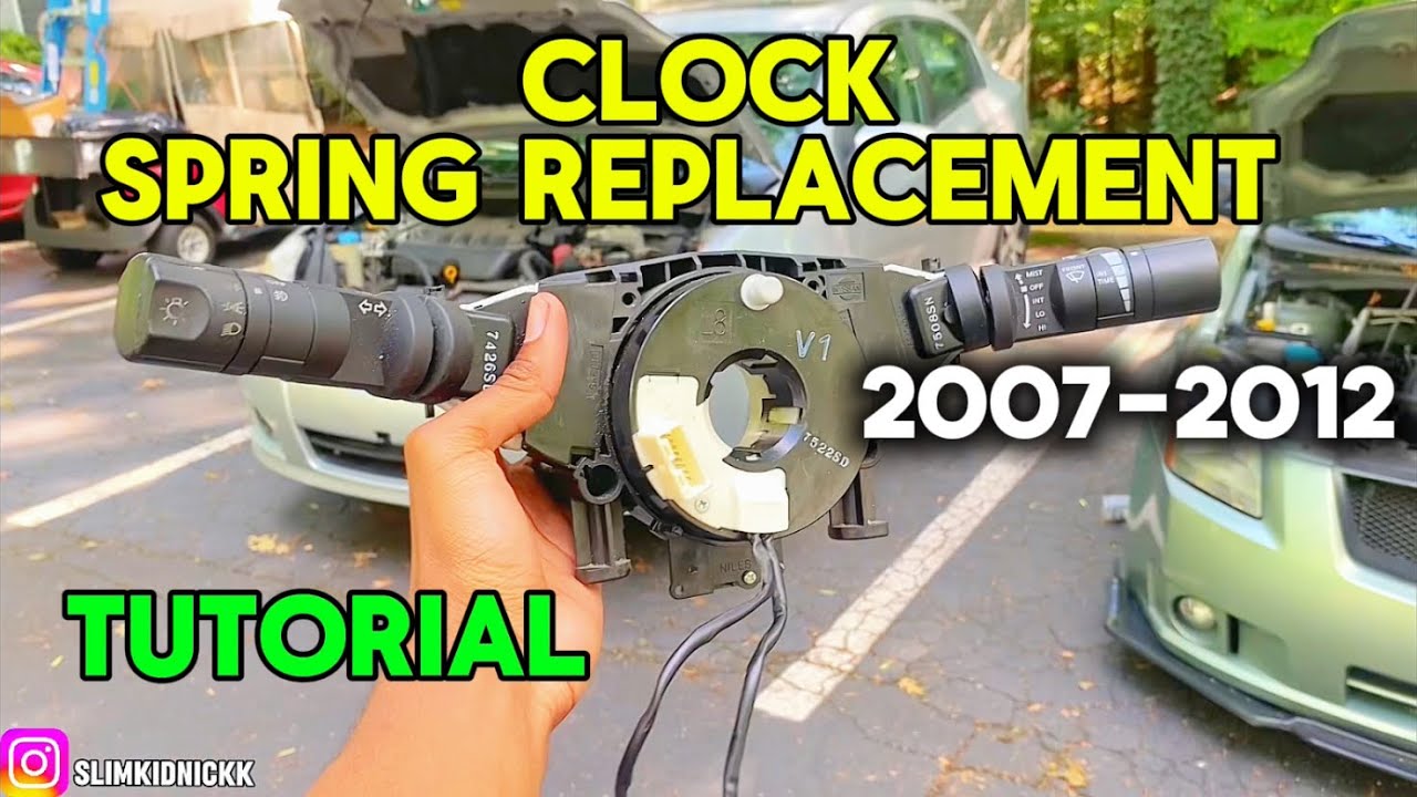How To Replace 2007-2012 NISSAN SENTRA CLOCK SPRING - YouTube