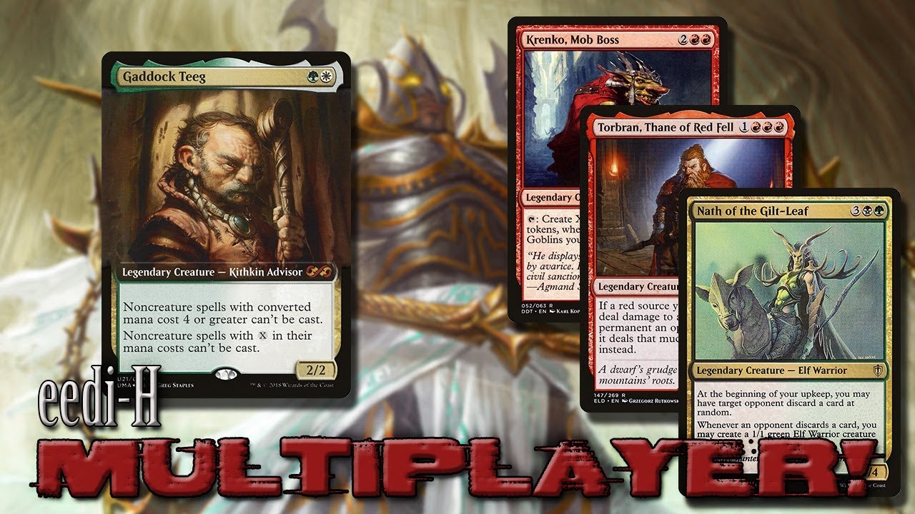 Gaddock Teeg vs Krenko Torbran & Nath | Commander EDH gameplay | eedi H ...