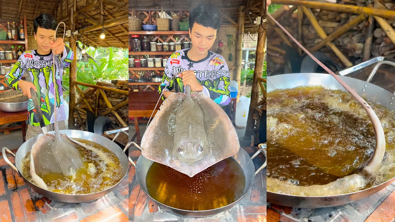 Chef Ny cook big stingray recipe with best unique style - Chef Ny ...