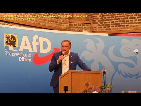 03.06.2026 Düren AfD-Düren - Großveranstaltung 'Zukunft NRW - Zukunft AfD'