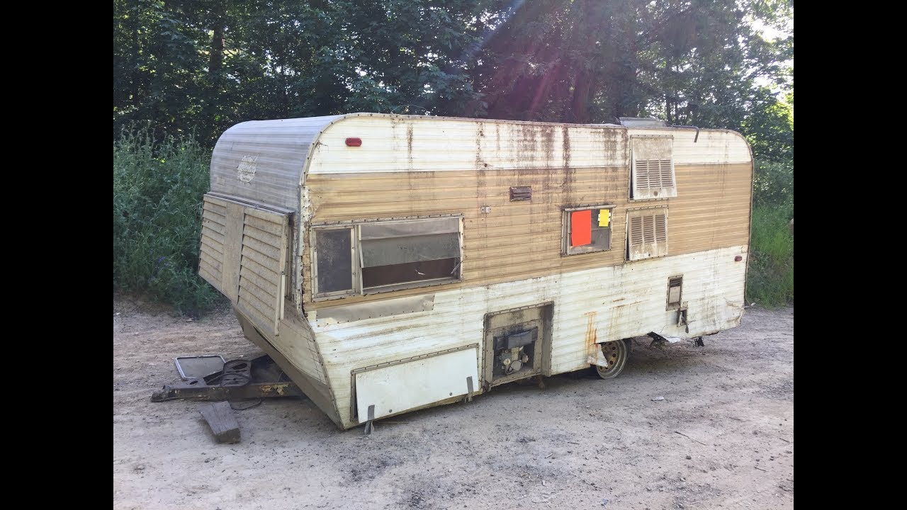 Abandoned: DESTROYED Travel Trailer - YouTube