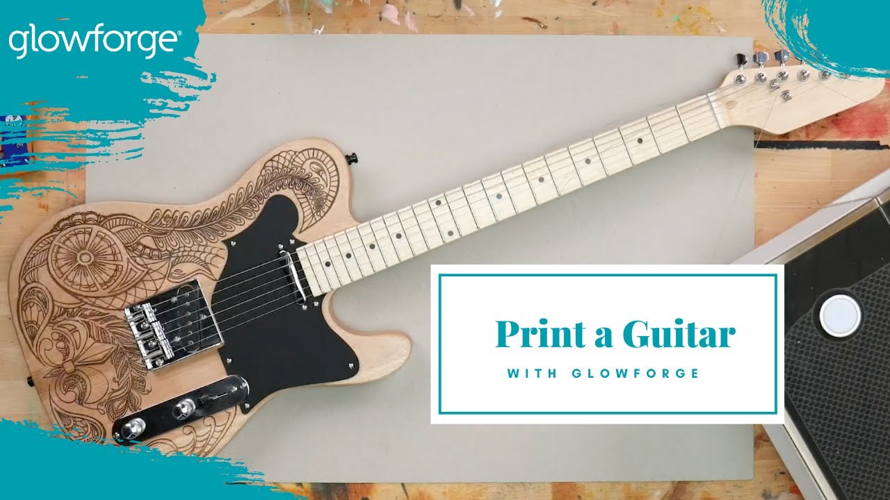Print a Guitar | Engrave Wood with Glowforge - YouTube