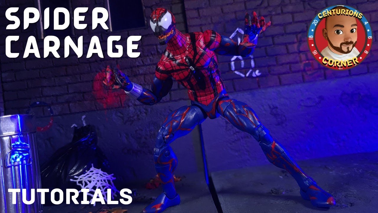 Marvel legends Custom Spider Carnage Paint Tutorial - YouTube
