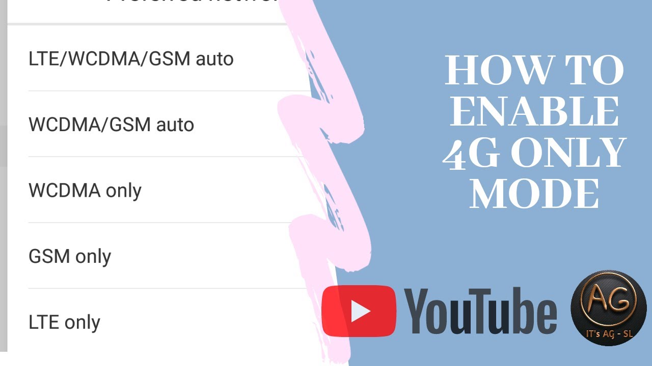 How To Enable 4G Only Mode In Any Phone (Huawei Problem Fixed) - YouTube