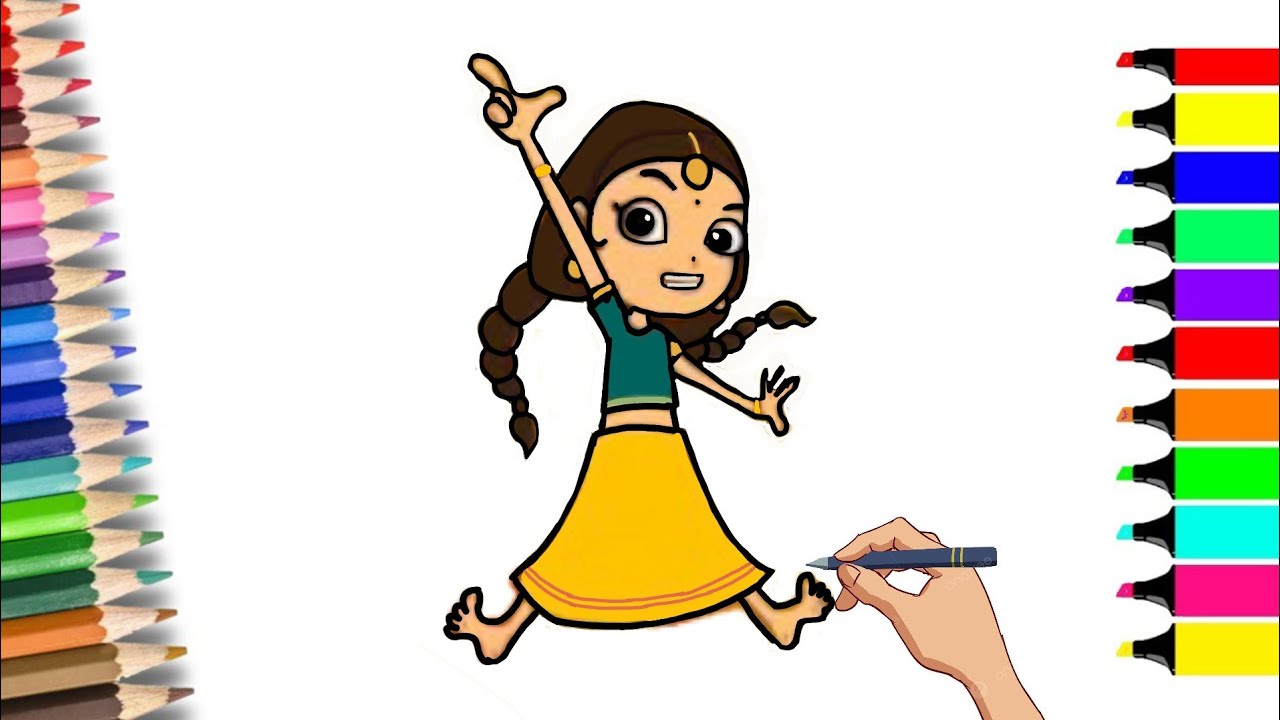 Chhoti anandi ka drawing// chhoti anandi drawing// How to draw chhoti ...