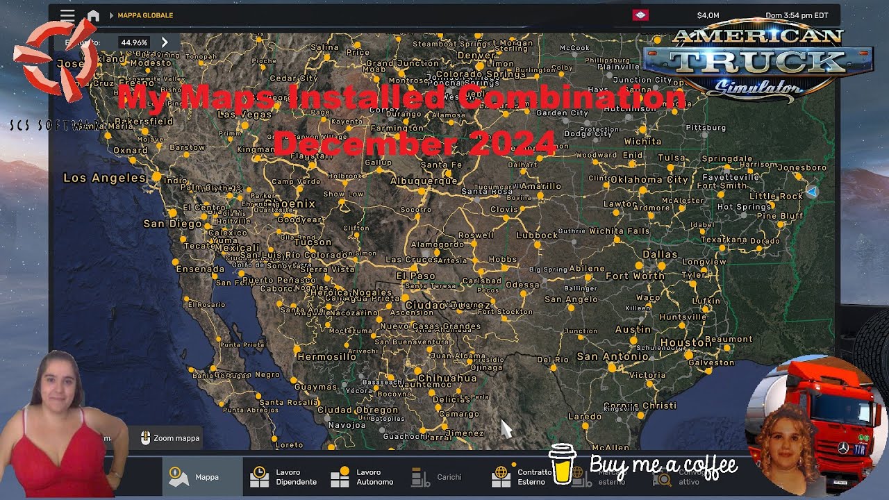 American Truck Simulator (1.53) My Maps Installed Combination December ...