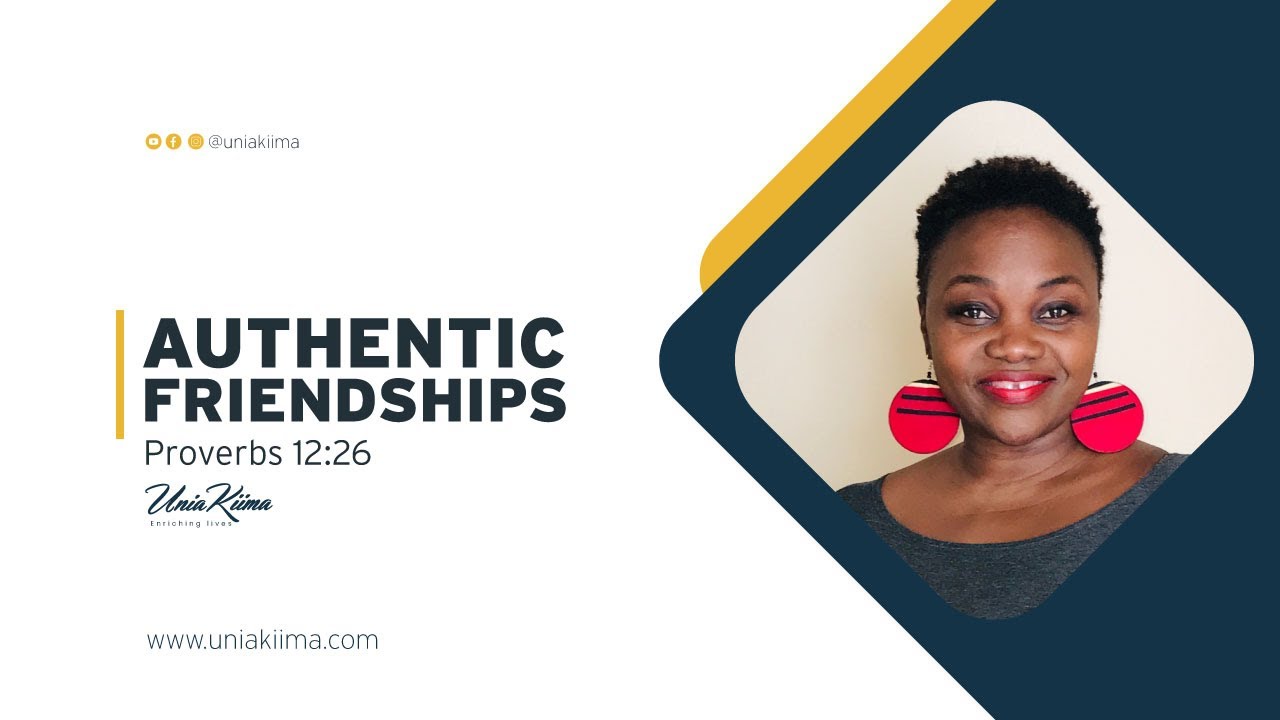 Authentic Friendships: Proverbs 12:26 - YouTube
