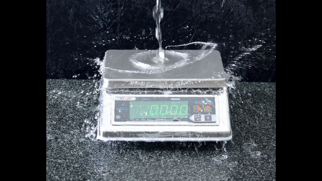 Aqua Waterproof Electronic Weighing Scale - Table Top - YouTube