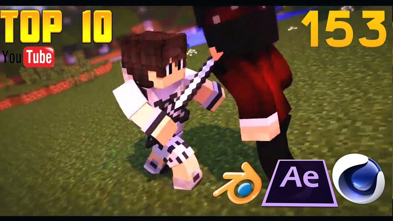 TOP 10 INTRO MINECRAFT Animation MAKERS #153 Blender Cinema4D After ...