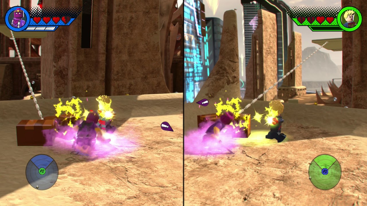 Baron Zemo vs. Captain Marvel in Sakaar in Lego Marvel Superheroes 2 ...