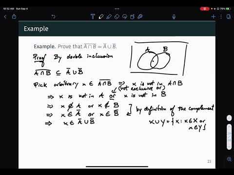 Proof Techniques - Proving set equality - YouTube