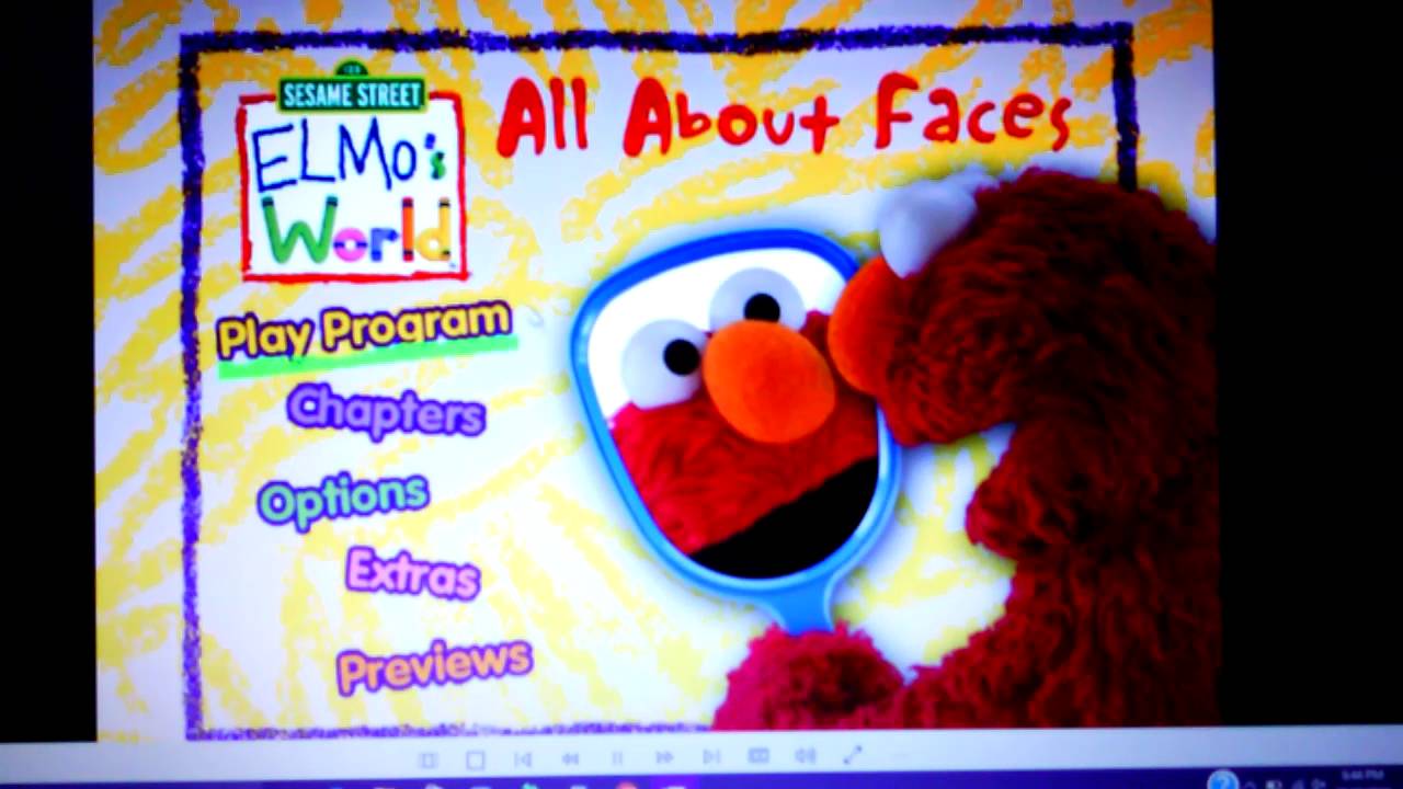 ELMo's World- All About Faces - YouTube
