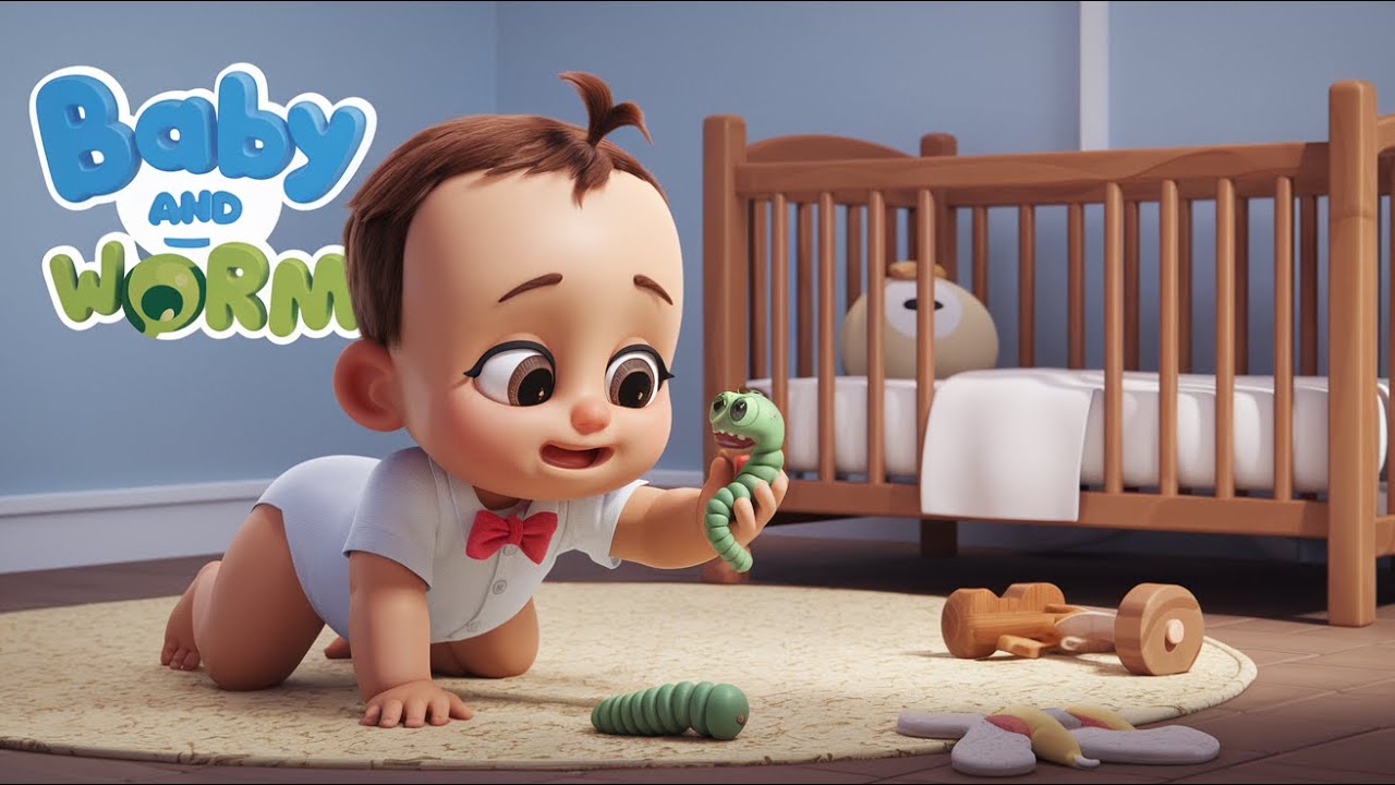 Baby and worm - YouTube