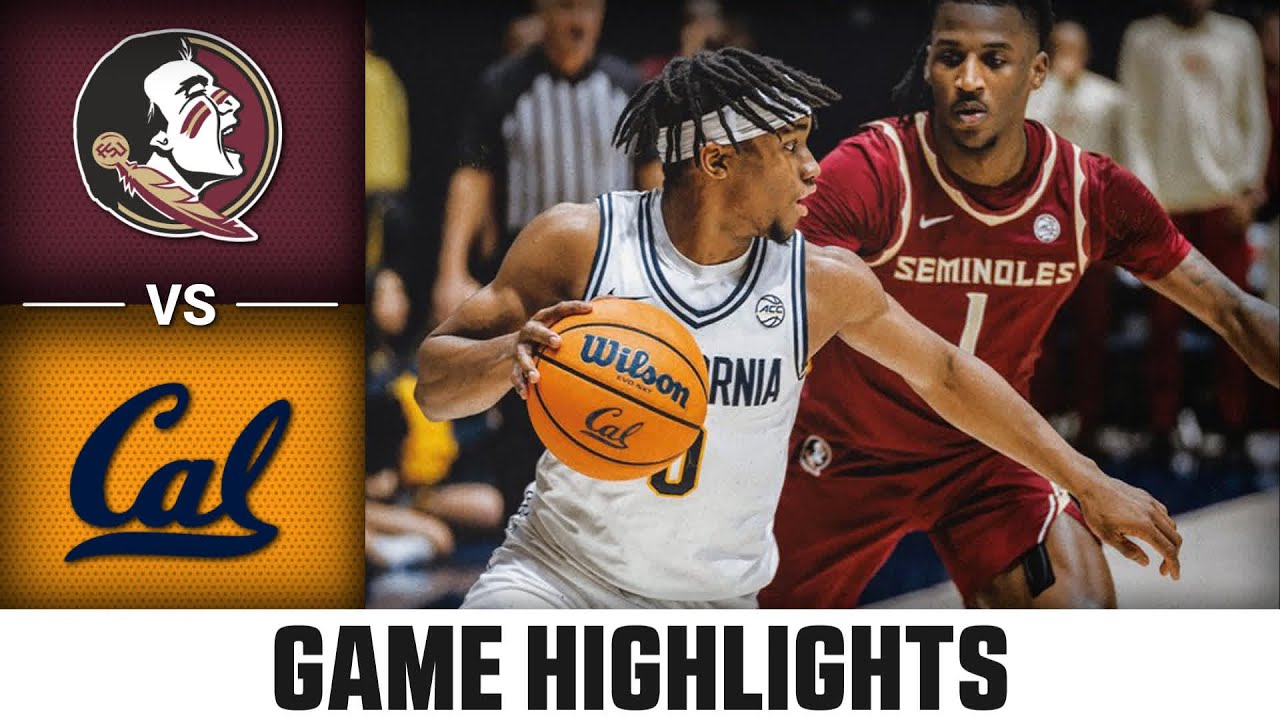 Florida State vs. Cal Game Highlights | 2024-25 ACC Men's Basketball ...