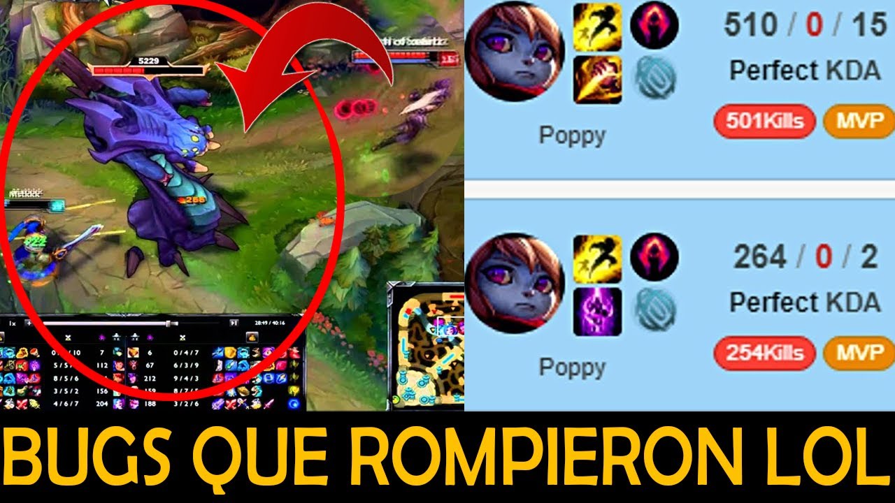 6 BUGS Que ROMPIERON League Of Legends - YouTube