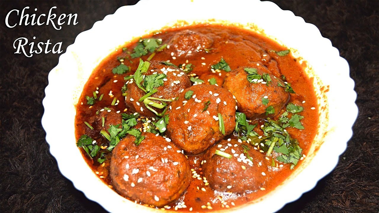 Kashmiri Chicken Rista || chicken balls with tomato curry || Rista ...