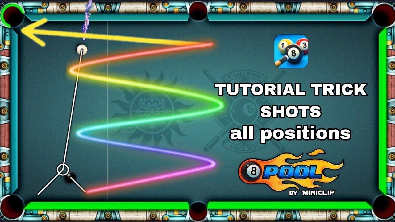 TUTORIAL TRICK SHOTS 8 ball pool - YouTube