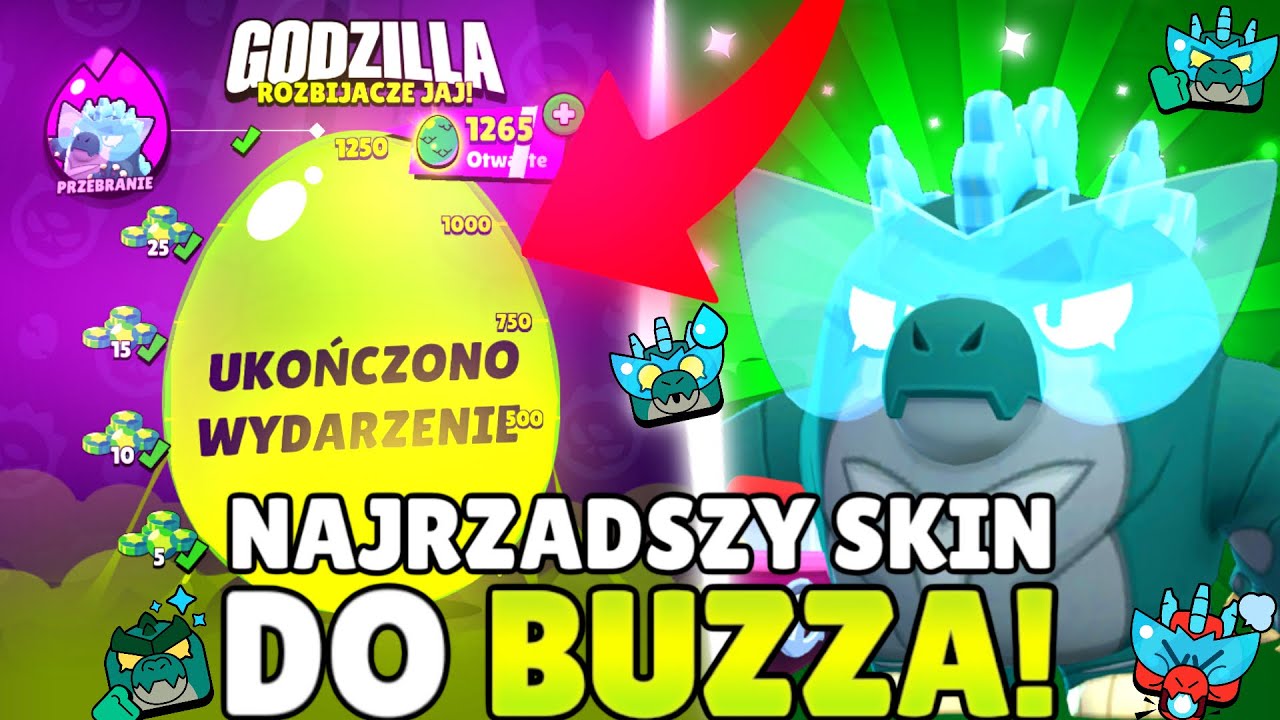 ODBLOKOWAŁEM BUZZ GODZILLA! BRAWL STARS - YouTube