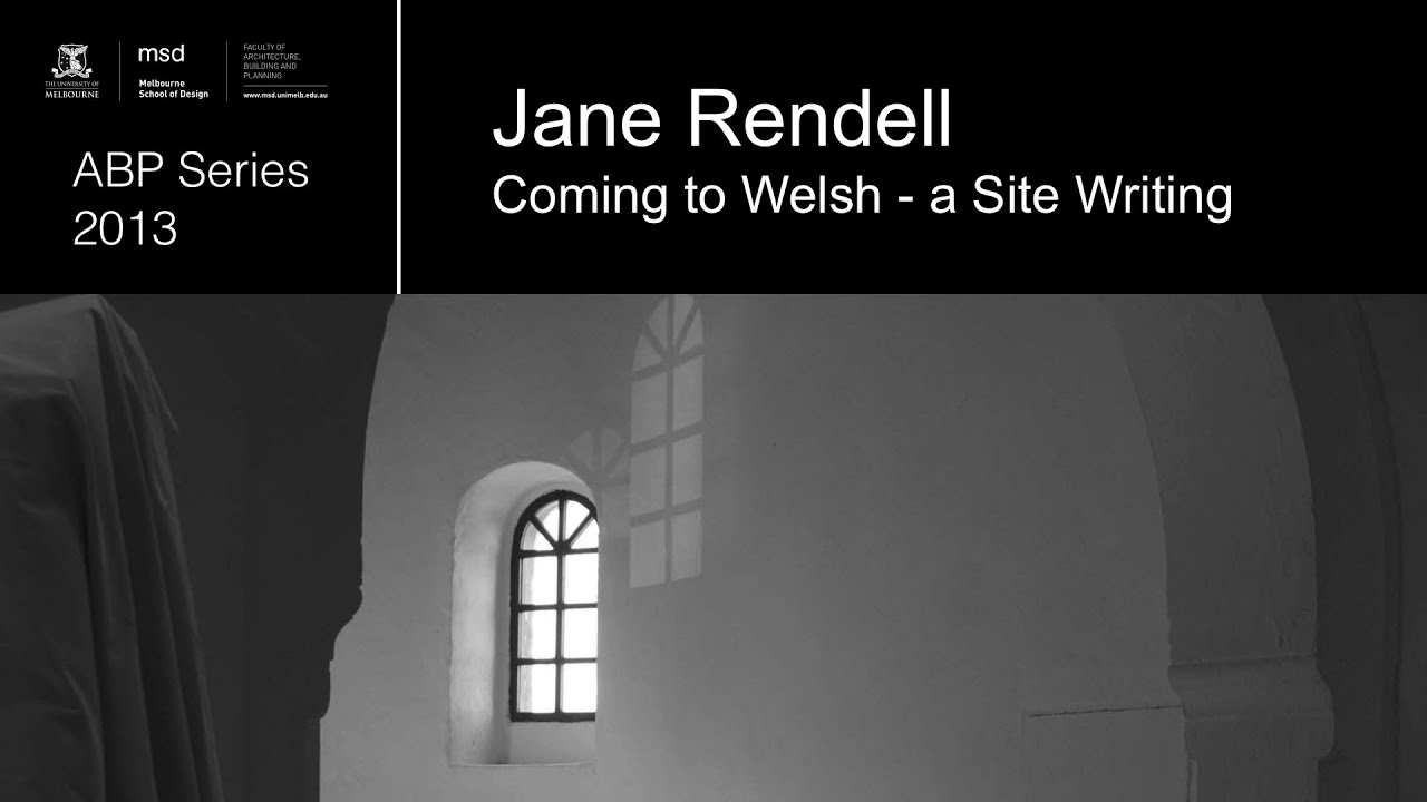 ABP Series 2013 - Jane Rendell - YouTube