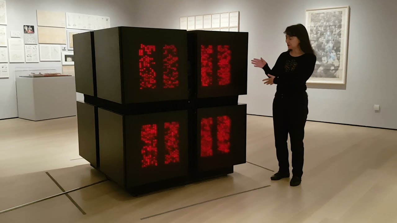 Connection Machine CM-2 with Tamiko Thiel in Museum of Modern Art NY ...