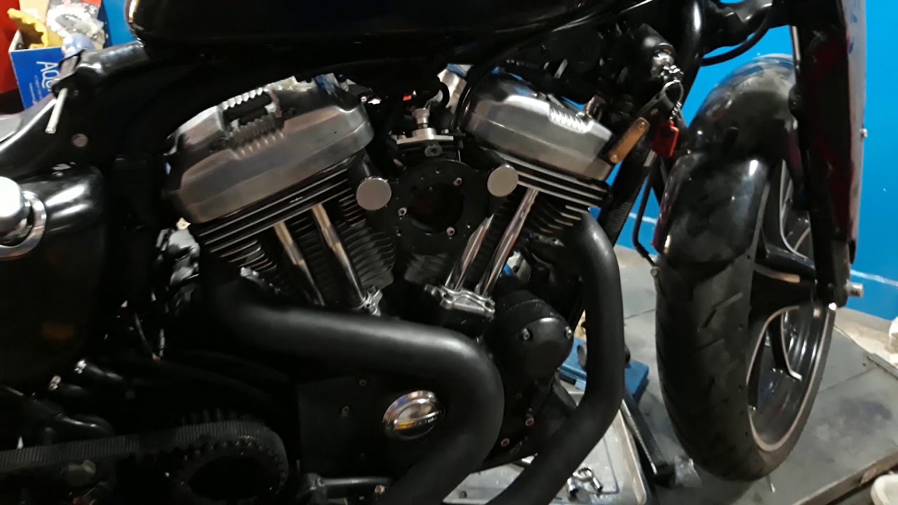 Harley 883 upgrade 1200 S&S kit và remap - YouTube