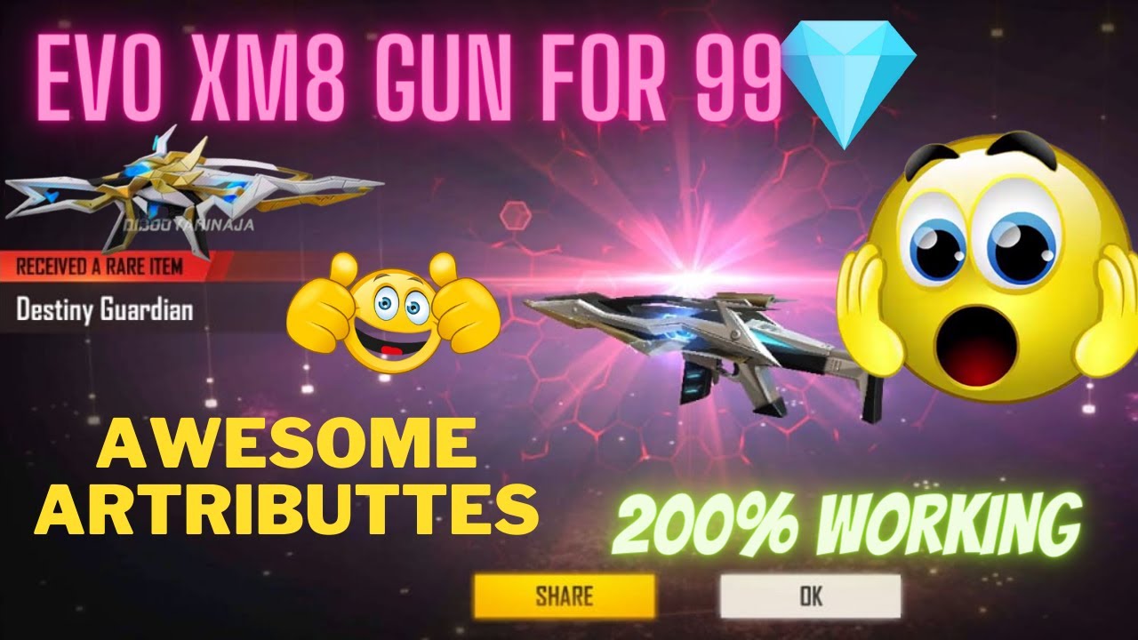 EVO XM8 DENSITY GUARDIAN GUN SKIN 🔥🔥 || FREE FIRE || OP NEW GUN FF😱😱 || DEVILZ GAMING - YouTube