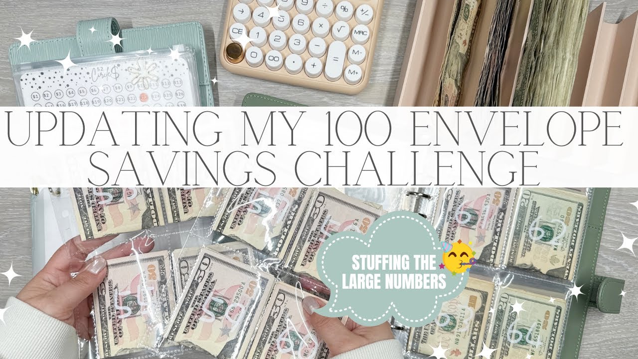 100 Envelope Savings Challenge | My Tips for Stuffing the Large Numbers ...