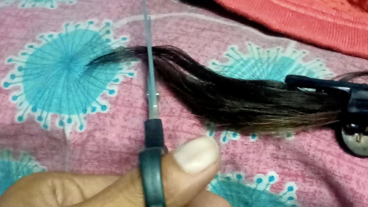 sleeping haircut of girl ( long silky hair cutting at night ) part 1 ...