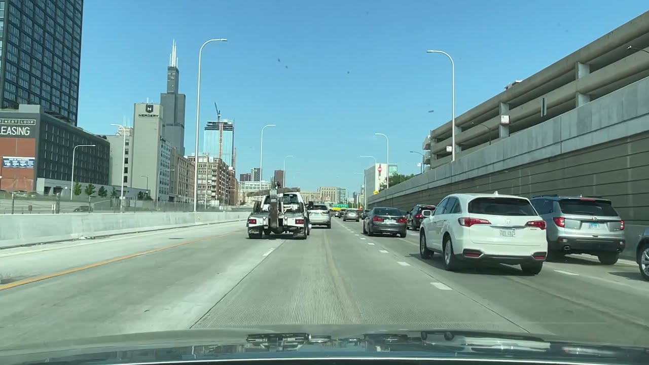 DRIVING ON CHICAGO ILLINOIS HIGHWAY 2021 - YouTube