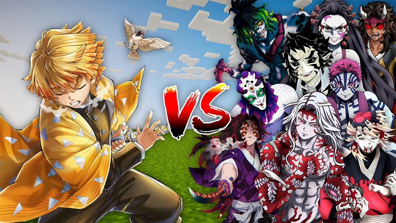 Zenitsu Agatsuma vs Upper Moons and Muzan Kibutsuji - YouTube
