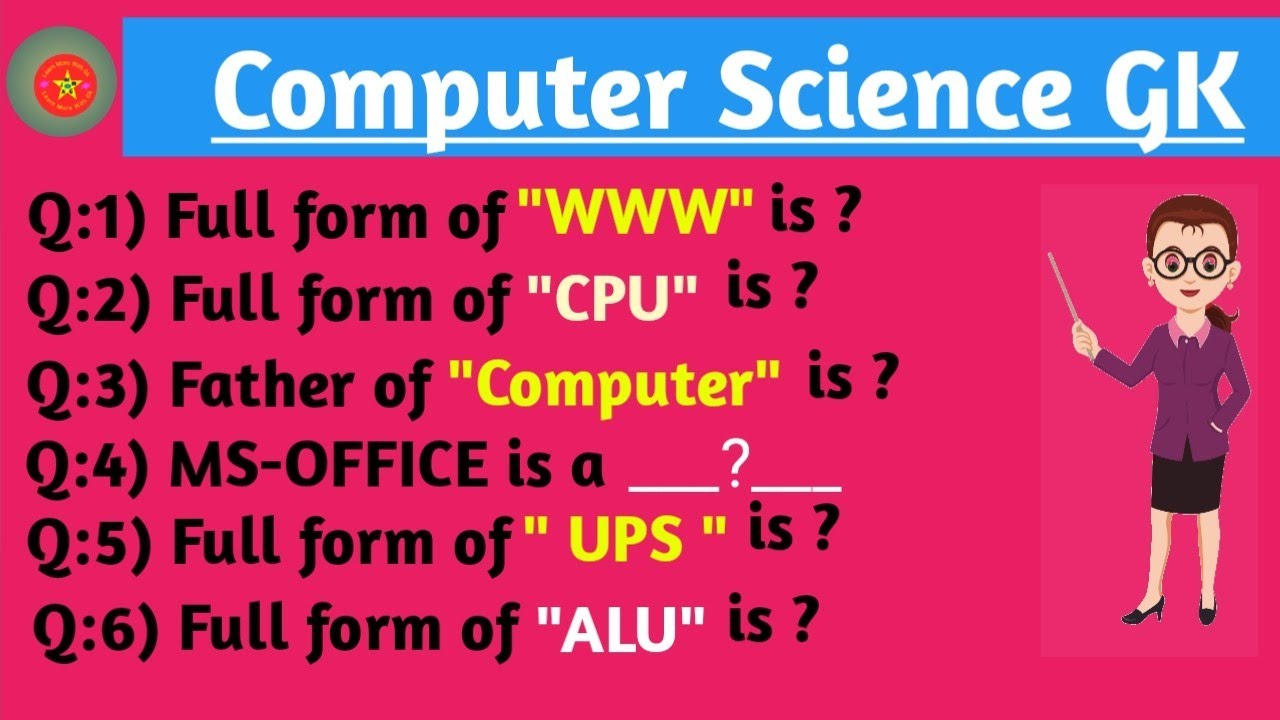 Computer Science GK.Computer science Gk Questions and answer.GK.# learn ...