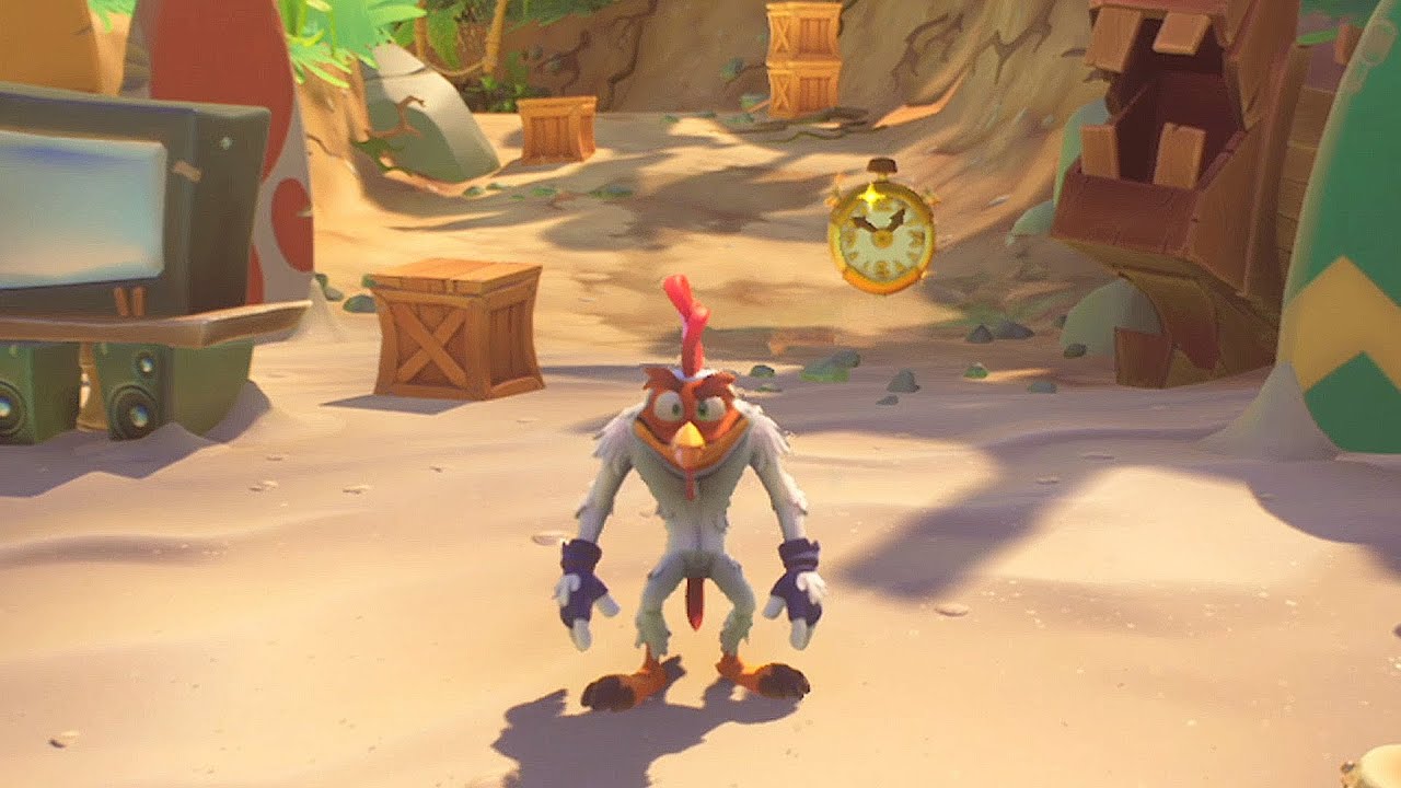 Crash Bandicoot 4: It’s About Time - Secret Chicken Crash Skin - YouTube