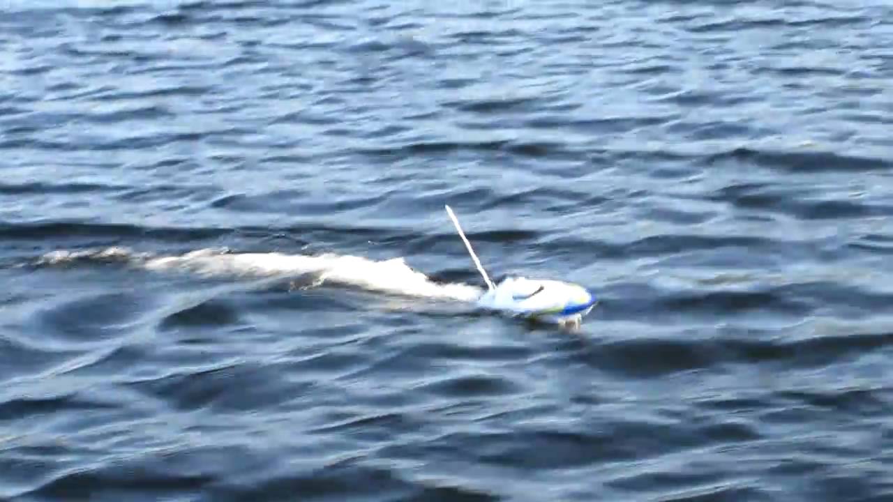 Aquacraft Mini Rio RC Boat (Wake Jumping) - YouTube
