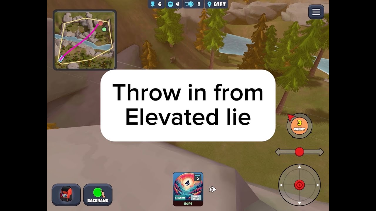 Throw in from Elevated Lie : Disc Golf Valley - YouTube