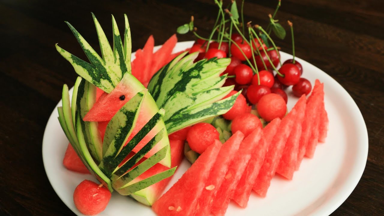 Watermelon Carving & Cutting Tricks - Watermelon Decoration Ideas - YouTube