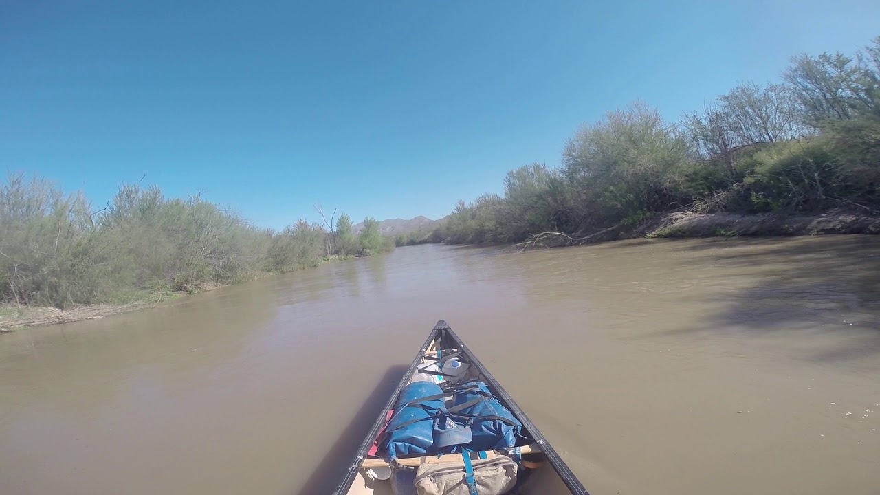 Gila River Winkelman to Kelvin #25 - Solo Canoe Trip - YouTube