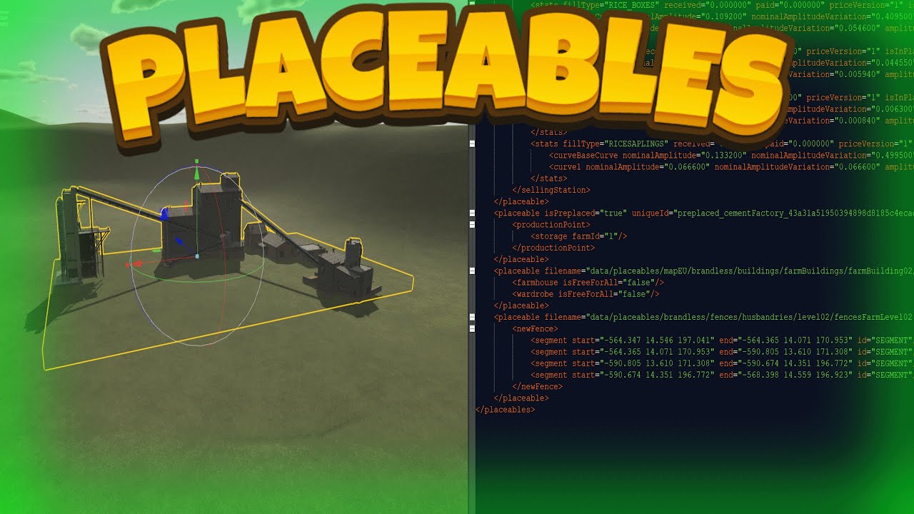 FS25 Placeables czyli jak zrobić skup na mapie. 🅿🅾🆁🅰🅳🅽🅸🅺 - YouTube