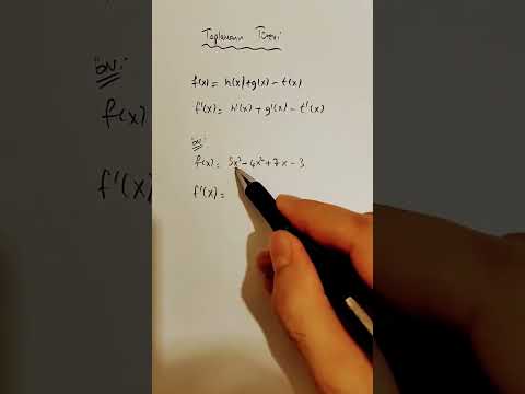 Toplamanın Türevi #türev #derivatives #maths #integrals #matematik #yks #matematika