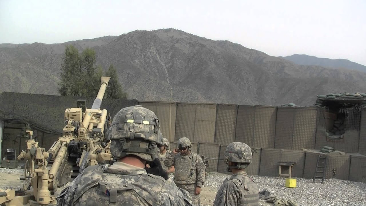 M777 Howitzer Direct Fire Low Charge Bravo Battery 3-321 HD Video 1 ...
